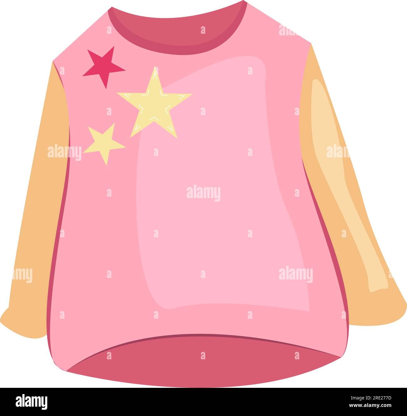 Pink pajama shirt illustration Stock Vector Image & Art - Alamy