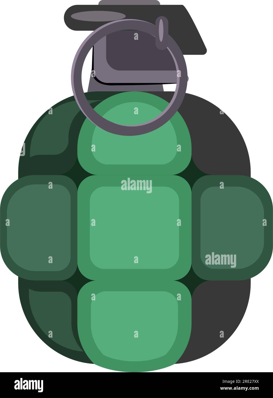 Green grenade illustration Stock Vector Image & Art - Alamy