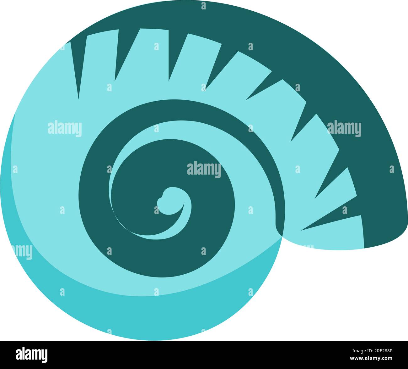 Sea shell illustration Cut Out Stock Images & Pictures - Alamy