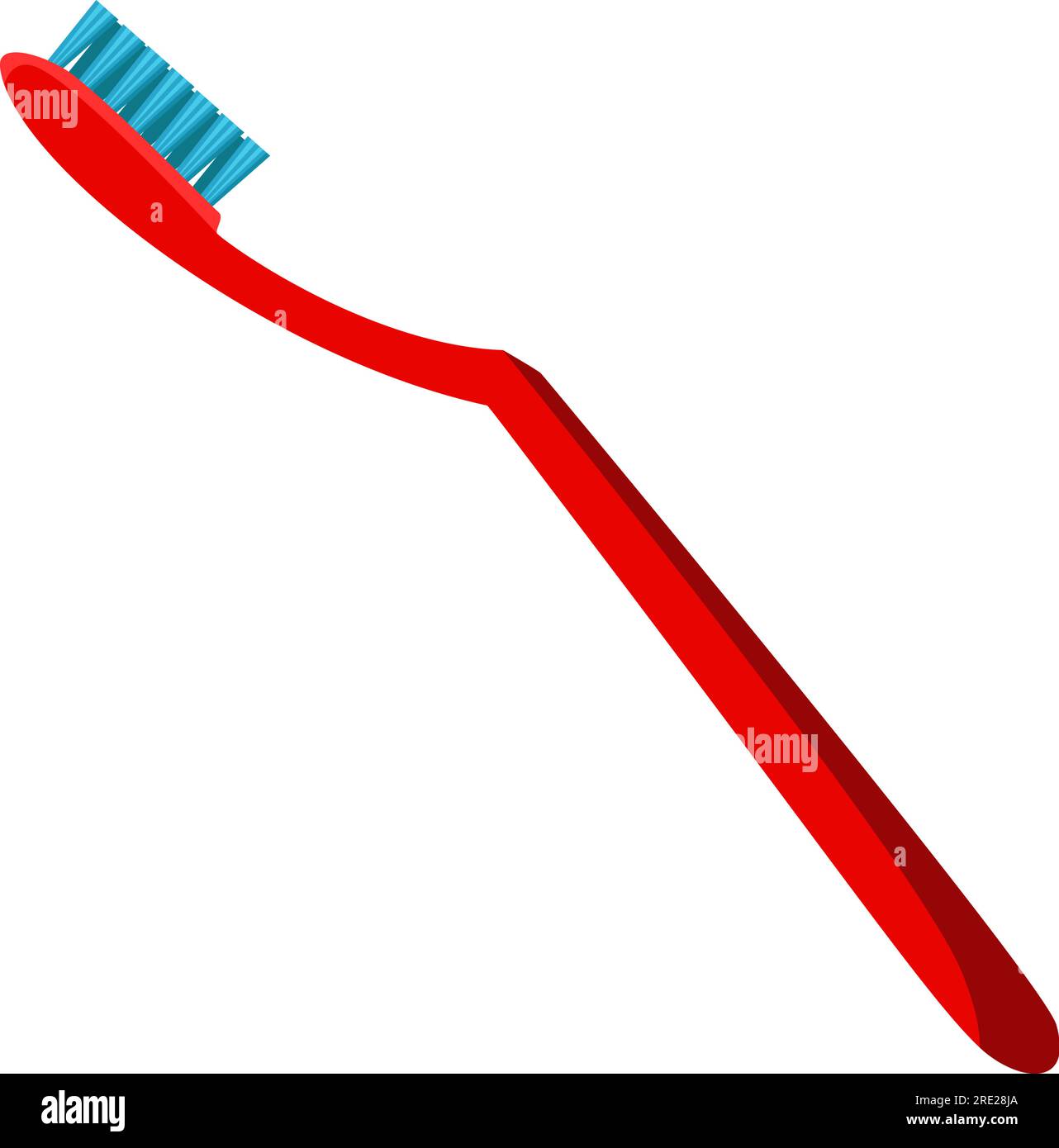 Red toothbrush illustration Stock Vector Image & Art - Alamy