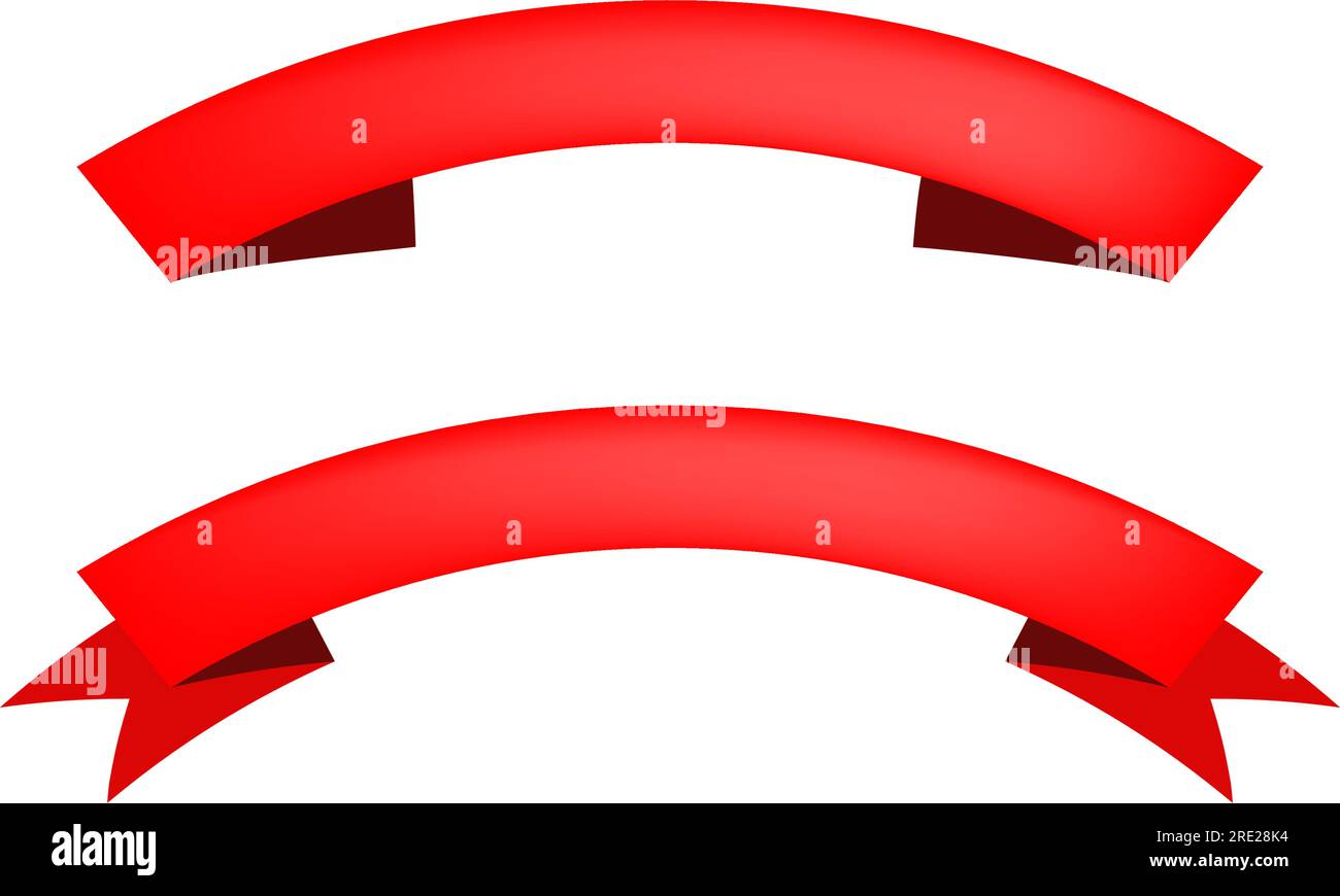 Two decorative ribbons illustration Stock Vector Image & Art - Alamy