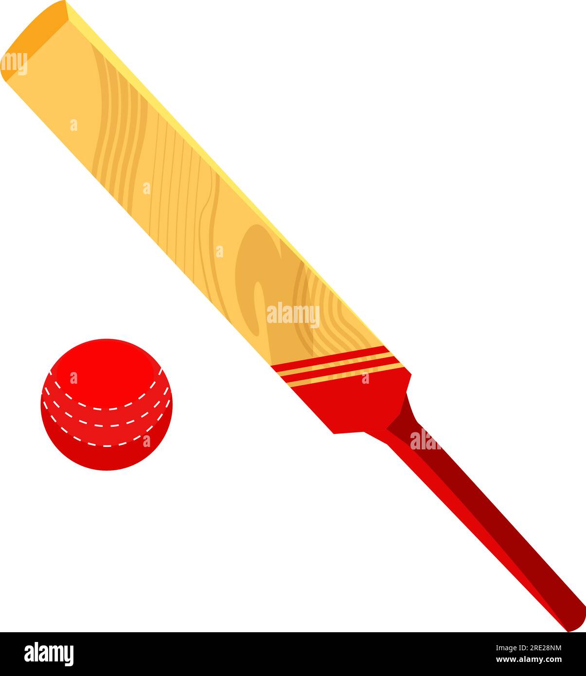 Cricket Ball And Bat Clipart