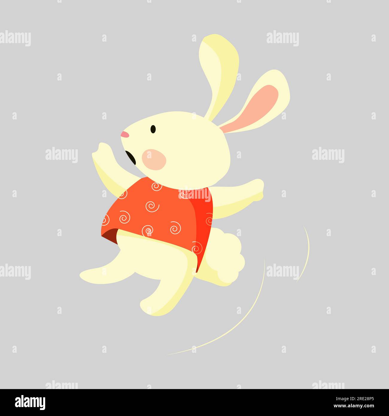 Cartoon Easter bunny. Rabbit, cute character Stock Vector Image & Art ...