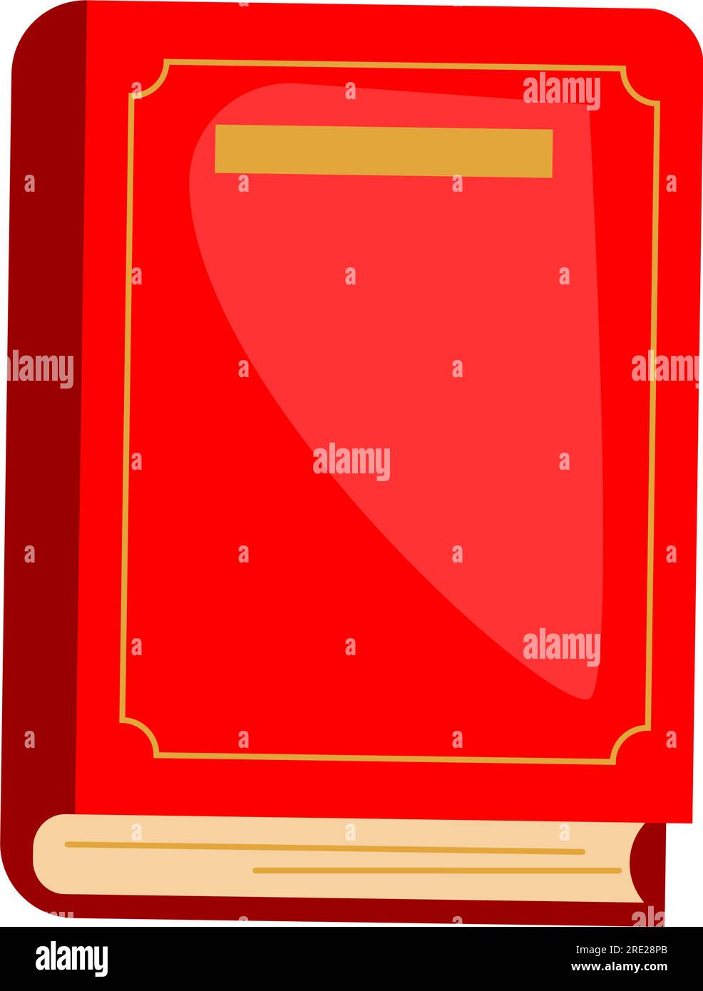 Thick book with red cover Stock Vector Image & Art - Alamy