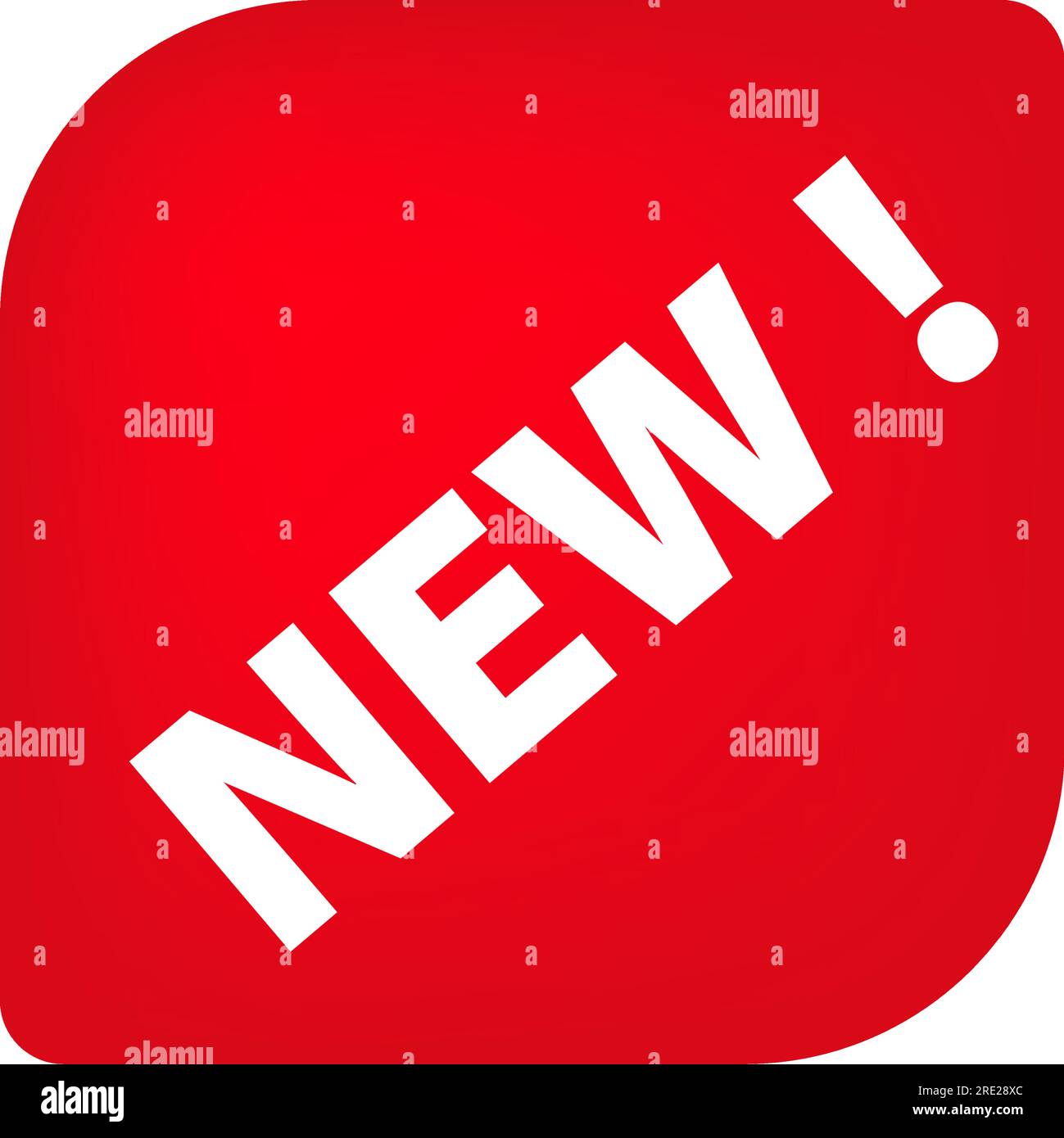 Red square with New tag on white background Stock Vector Image & Art ...