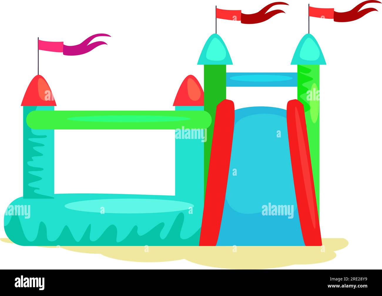 Inflatable castle vector Stock Vector Image & Art - Alamy