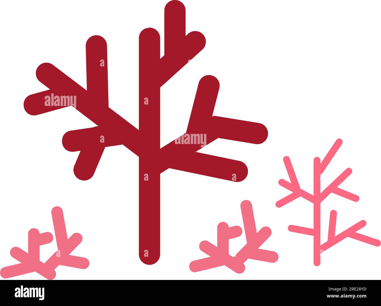 Coral collar Stock Vector Images - Alamy