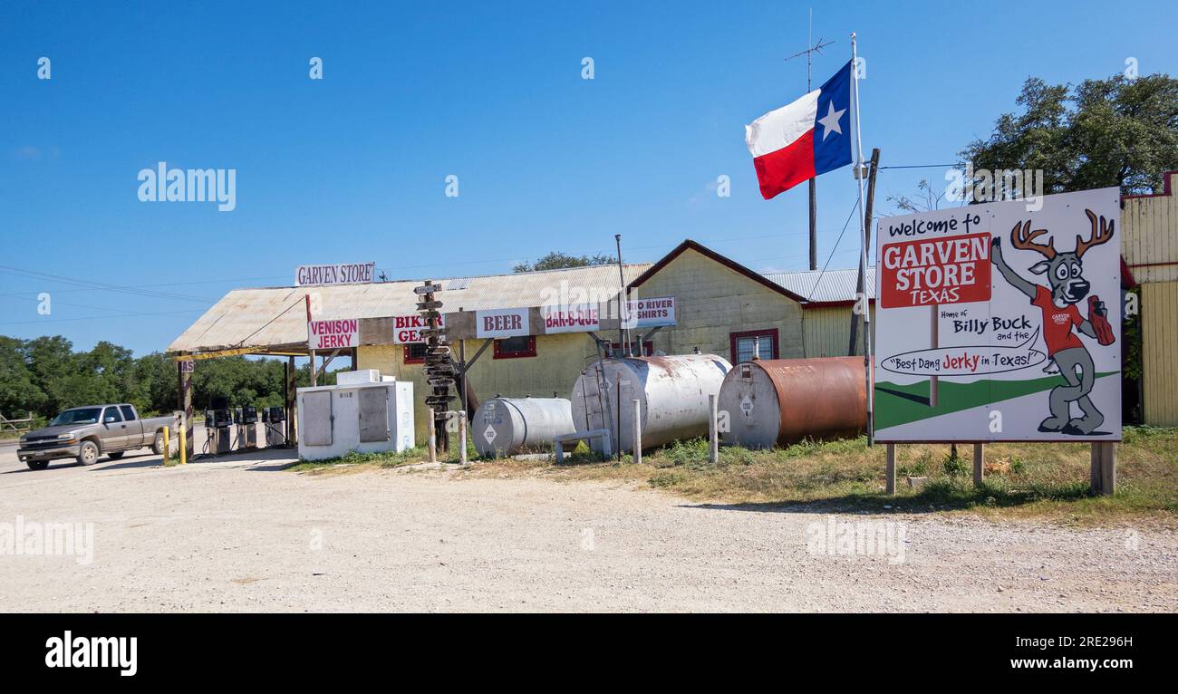 Texas, Hill Country, Real County, Mountain Home, Garven Store, est ...