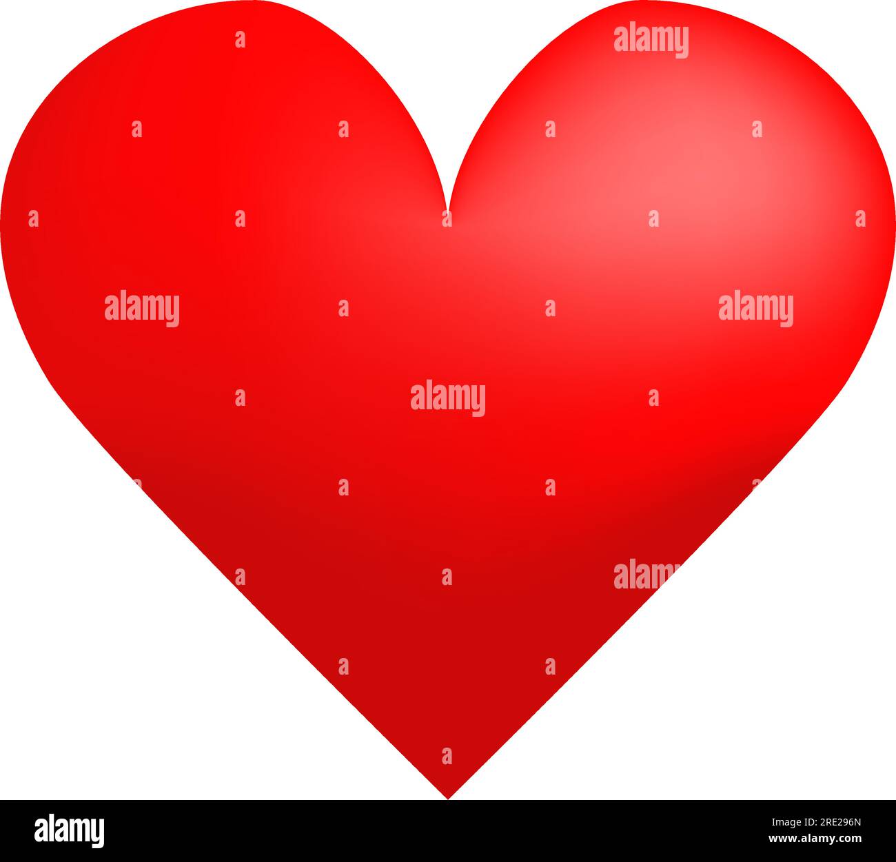 Big red heart vector illustration Stock Vector Image & Art - Alamy