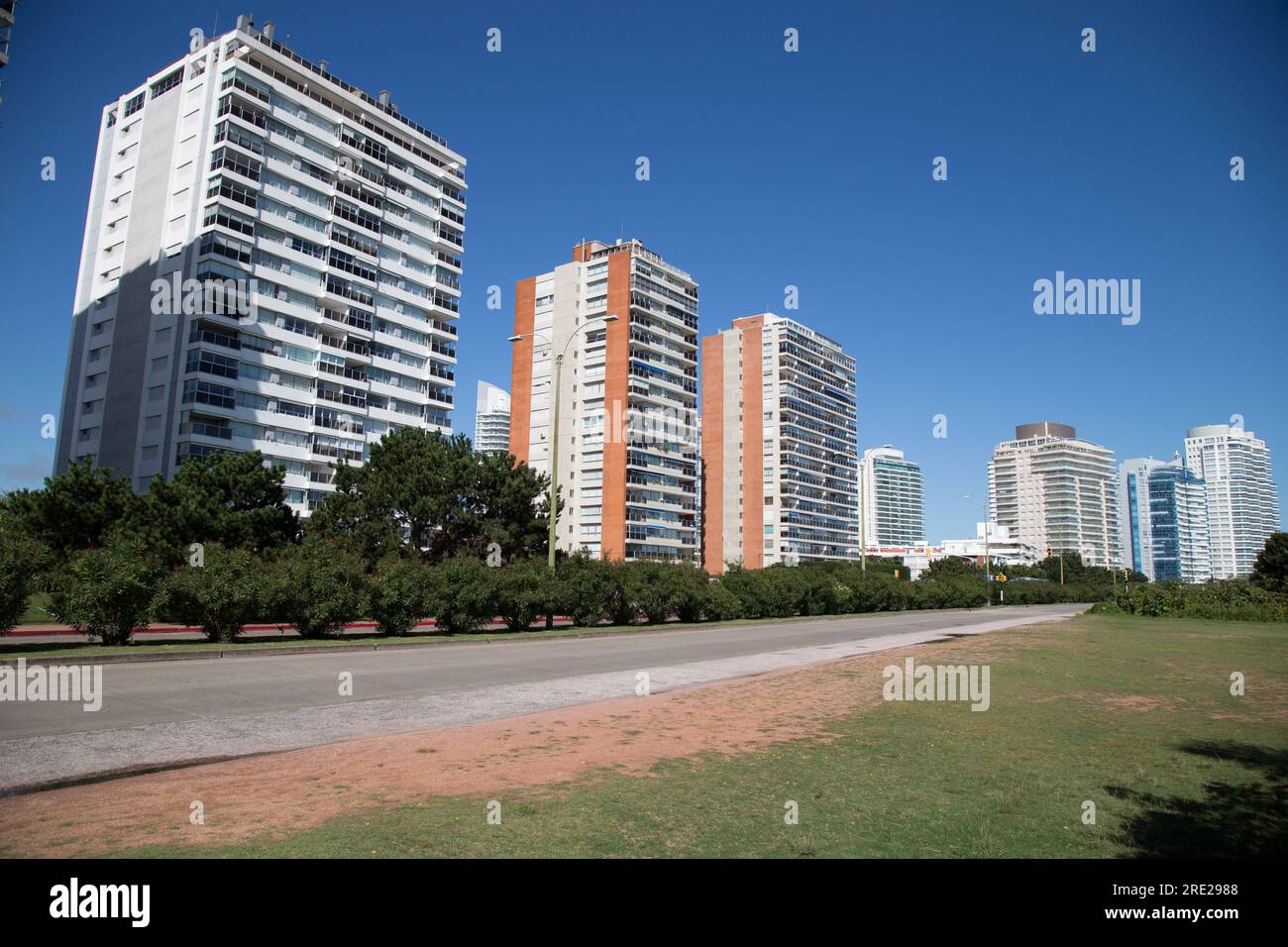Residential buildings standing tall in Punta del Este, Uruguay ...