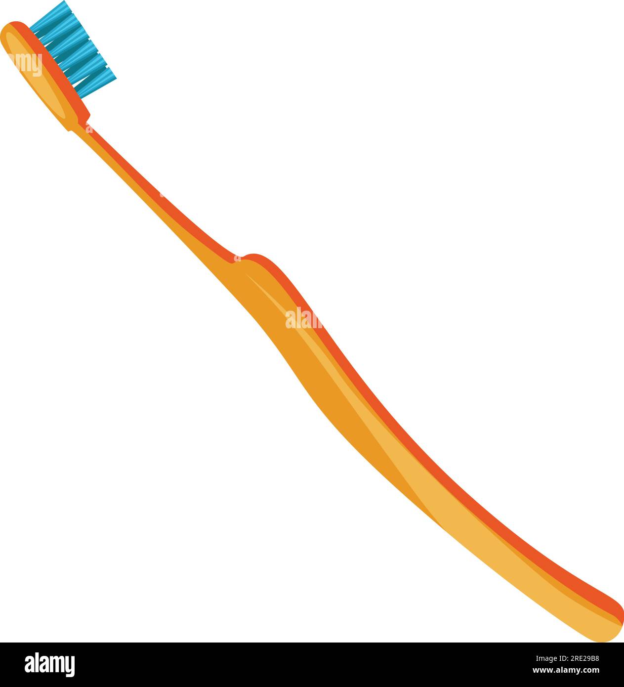 Orange toothbrush illustration Stock Vector Image & Art - Alamy