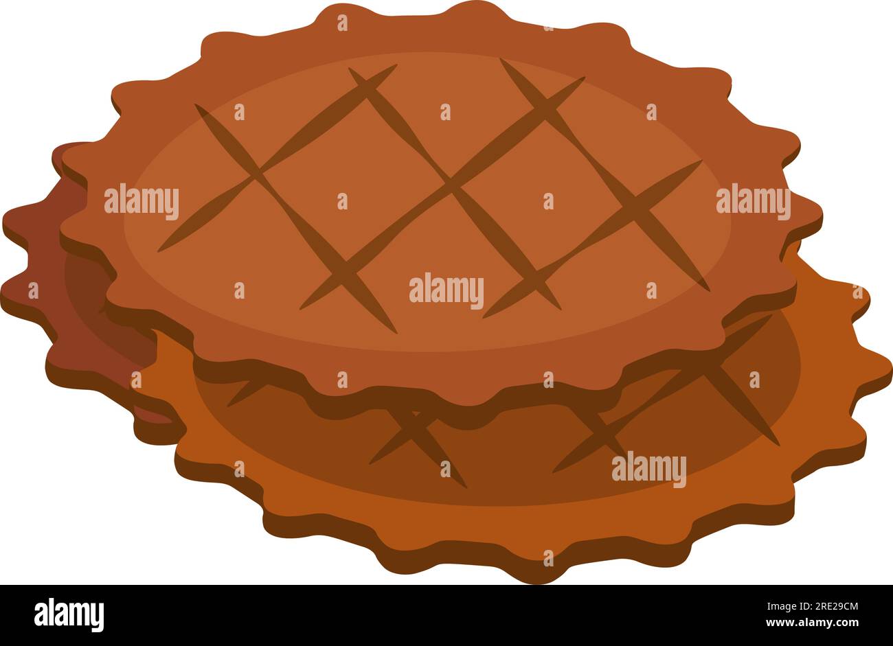 Illustration stack chocolate biscuit Stock Vector Images - Alamy