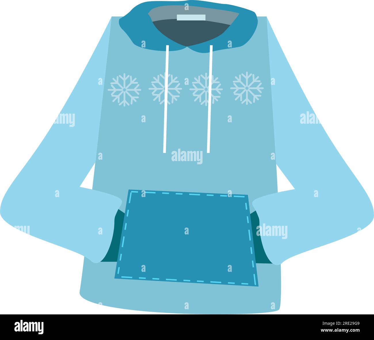 Blue sweatshirt illustration Stock Vector Image & Art - Alamy