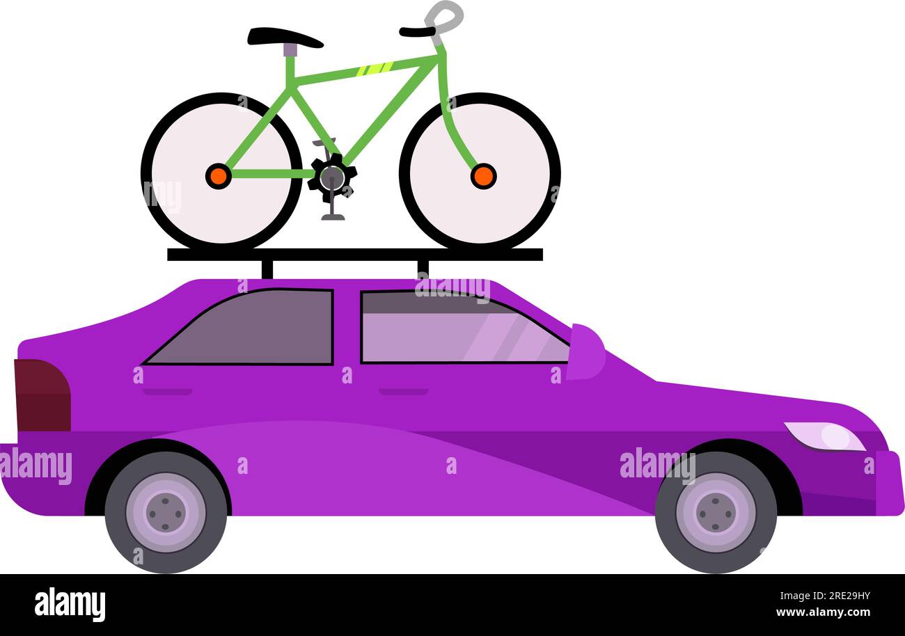 Bright purple car illustration Stock Vector Image & Art - Alamy