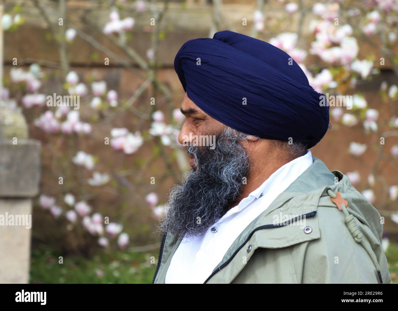 Sikh Man - Side Portrait Stock Photo - Alamy