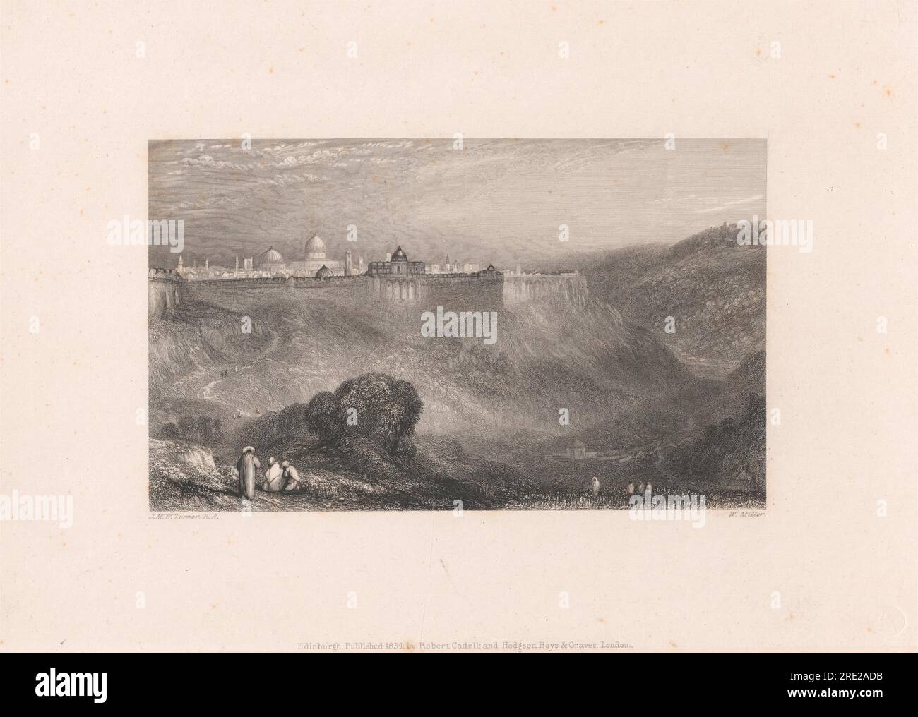 Jerusalem 1834 by William Miller Stock Photo - Alamy