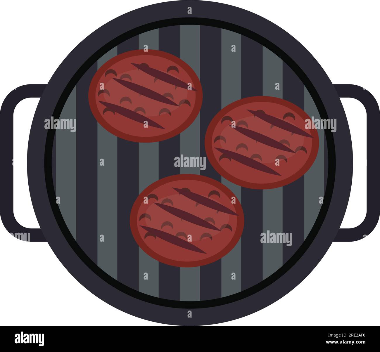 Grilled meat concept bbq Stock Vector Images - Alamy