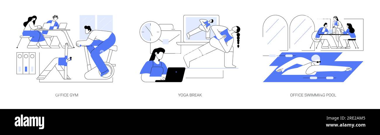 Wellbeing facilities Stock Vector Images - Alamy