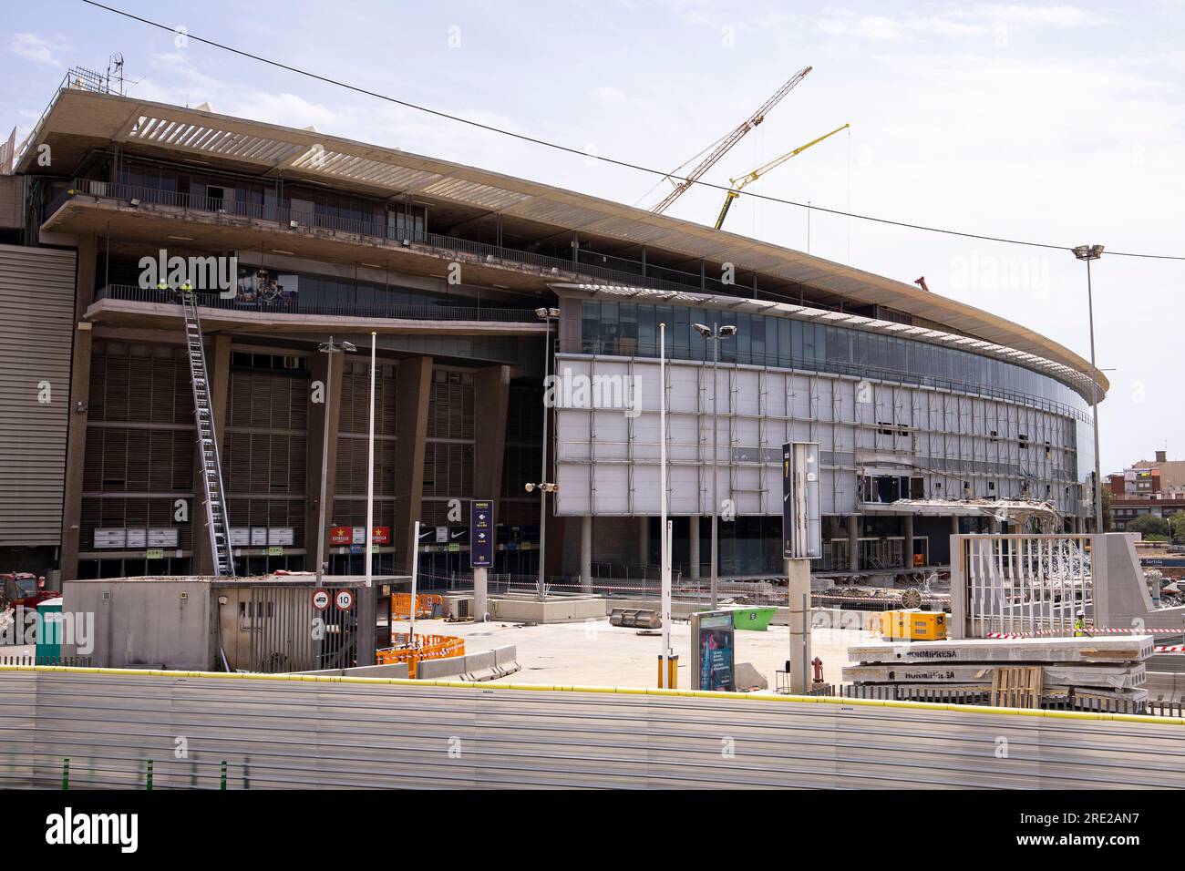 Barcelona, Spain - 22nd July 2023: A general view of the Spotify Camp ...