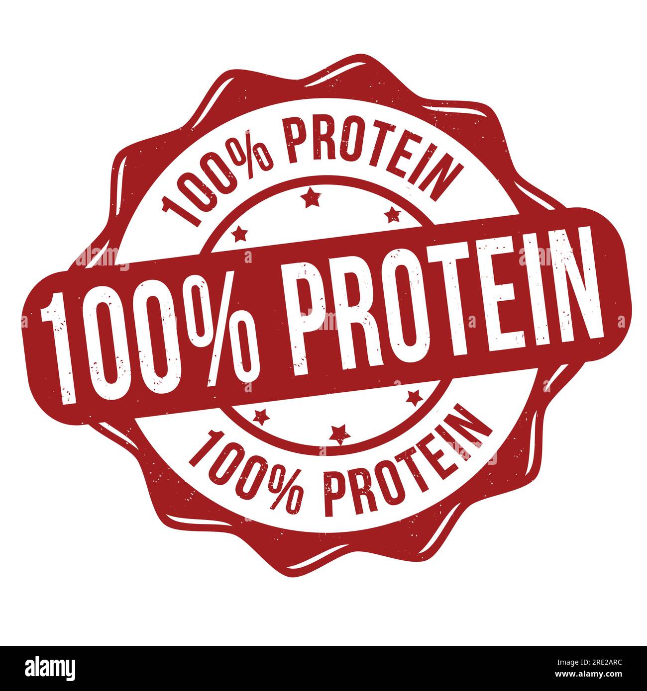 100 % protein grunge rubber stamp on white background, vector ...