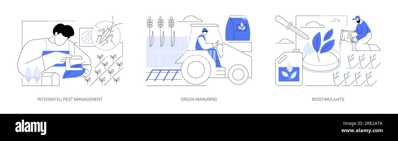 Plant health products abstract concept vector illustrations Stock ...