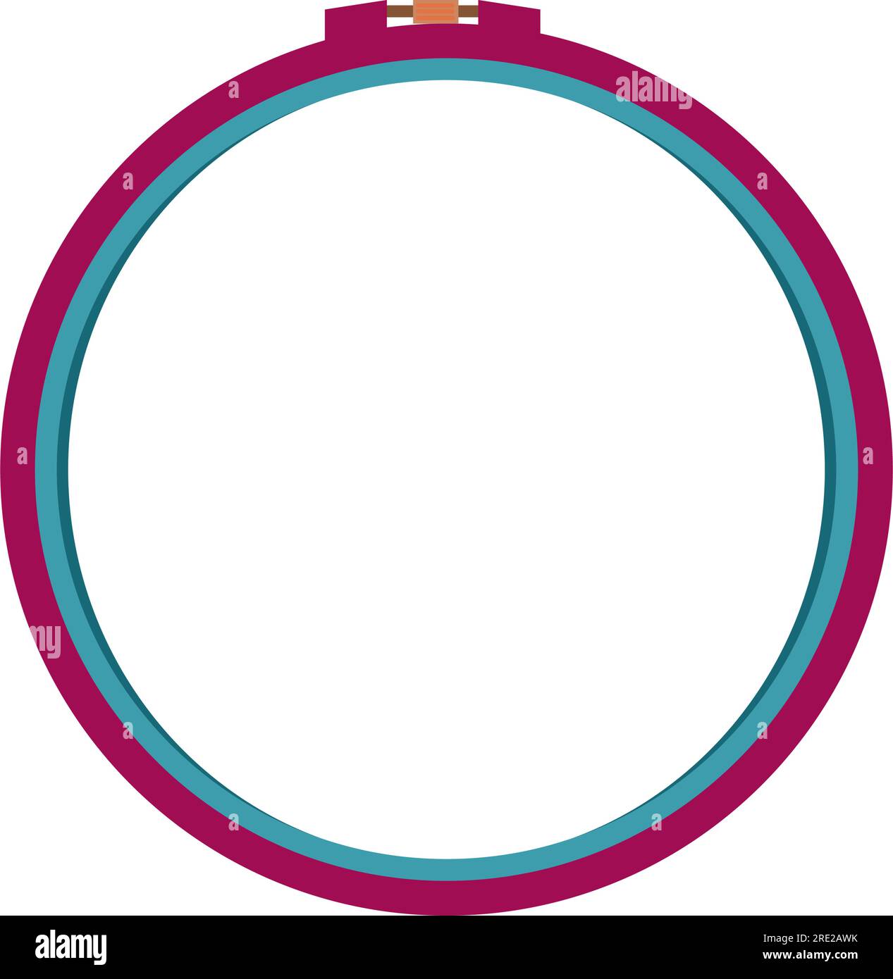 Round embroidery hoop Stock Vector Image & Art - Alamy