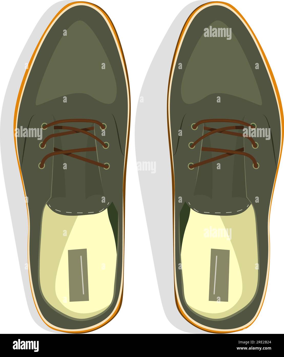Gray male shoes vector illustration Stock Vector Image & Art - Alamy