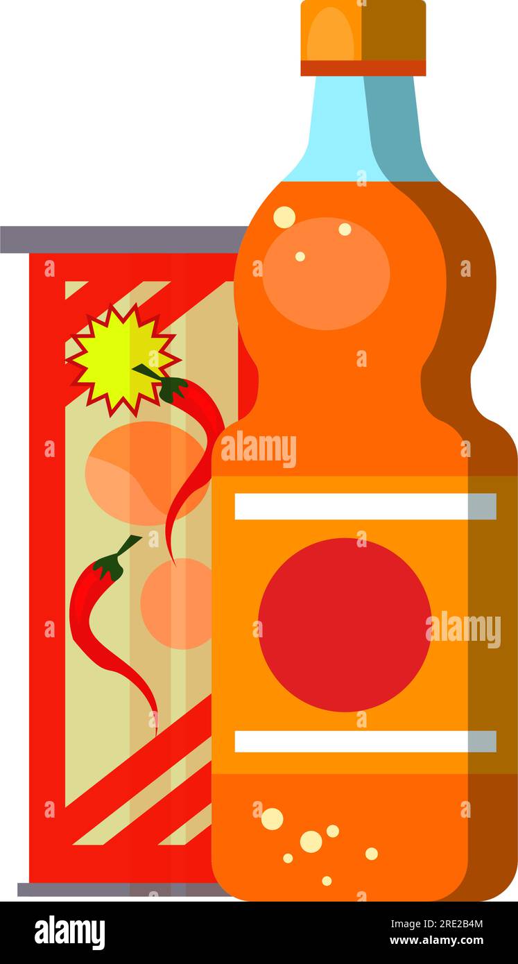 Spicy chips and sweet soda Stock Vector Image & Art - Alamy