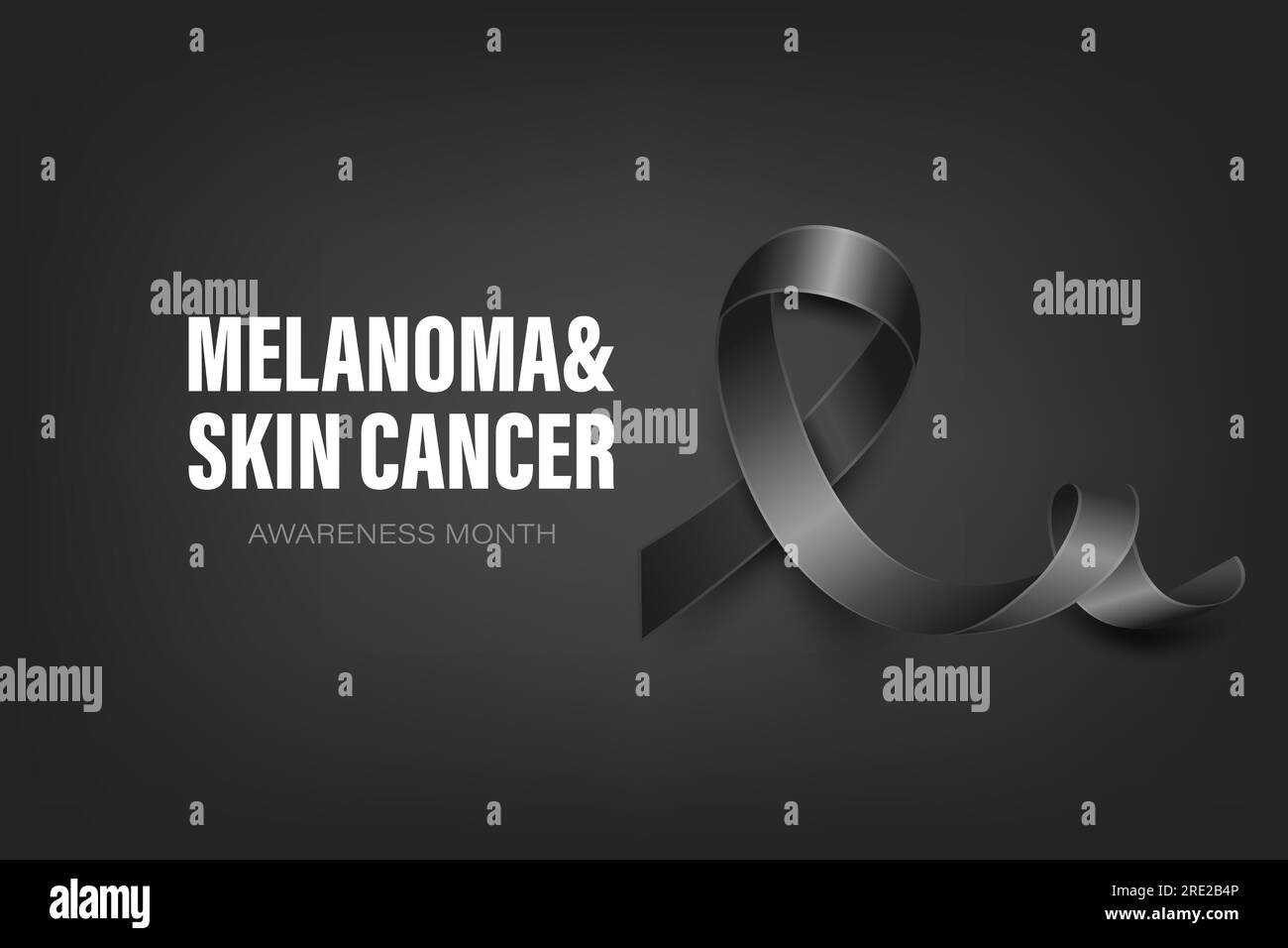 Melanoma, Skin Cancer Banner, Card, Placard with Vector 3d Realistic ...