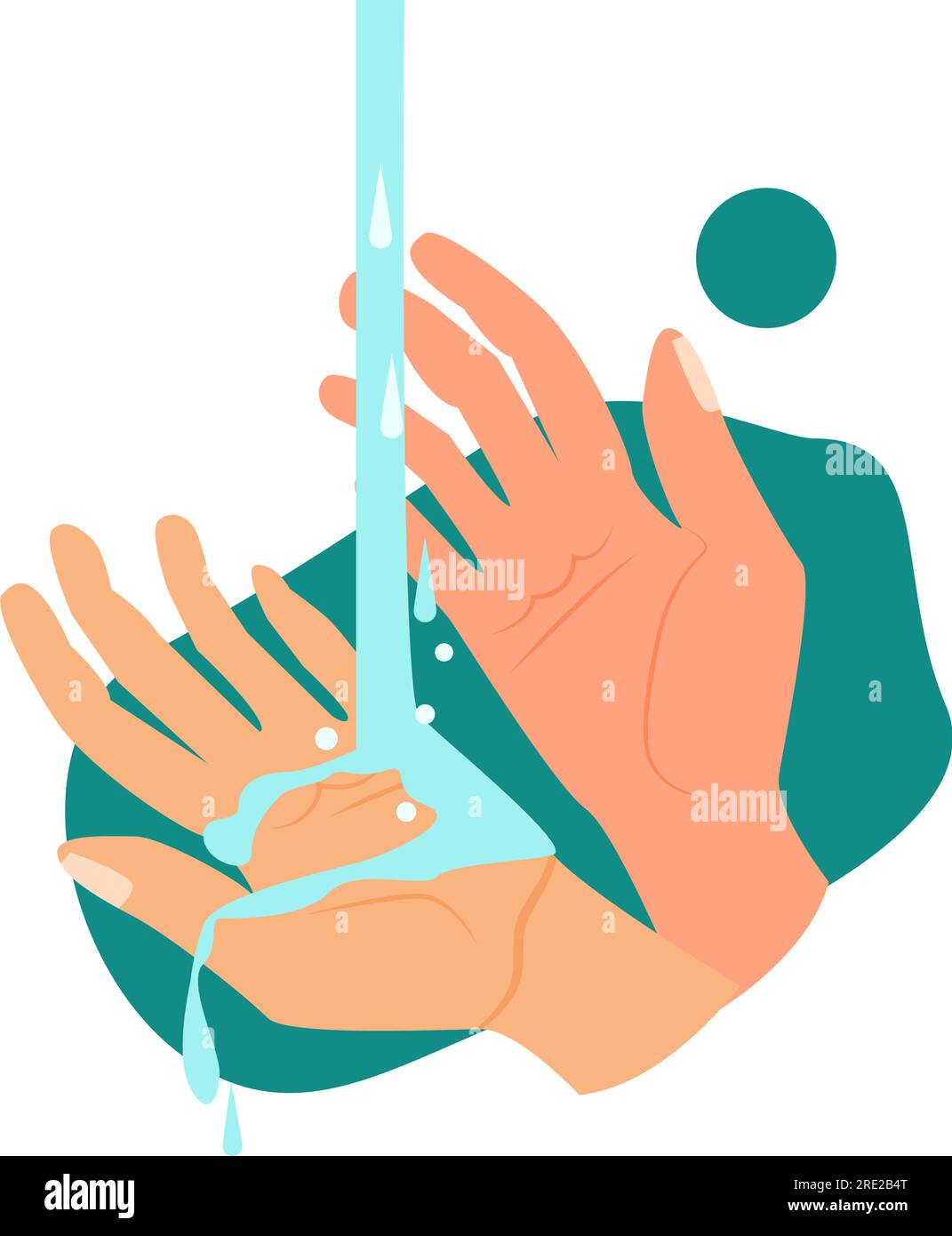 Hands and water illustration Stock Vector Image & Art - Alamy