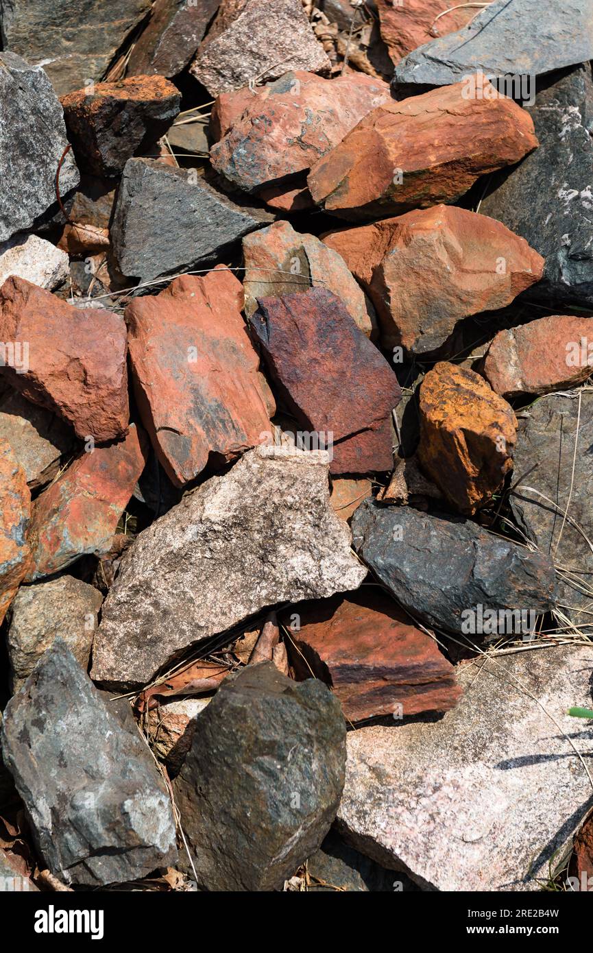 Pile of Rocks Left Over From Mining Operation - off rocks in historic ...