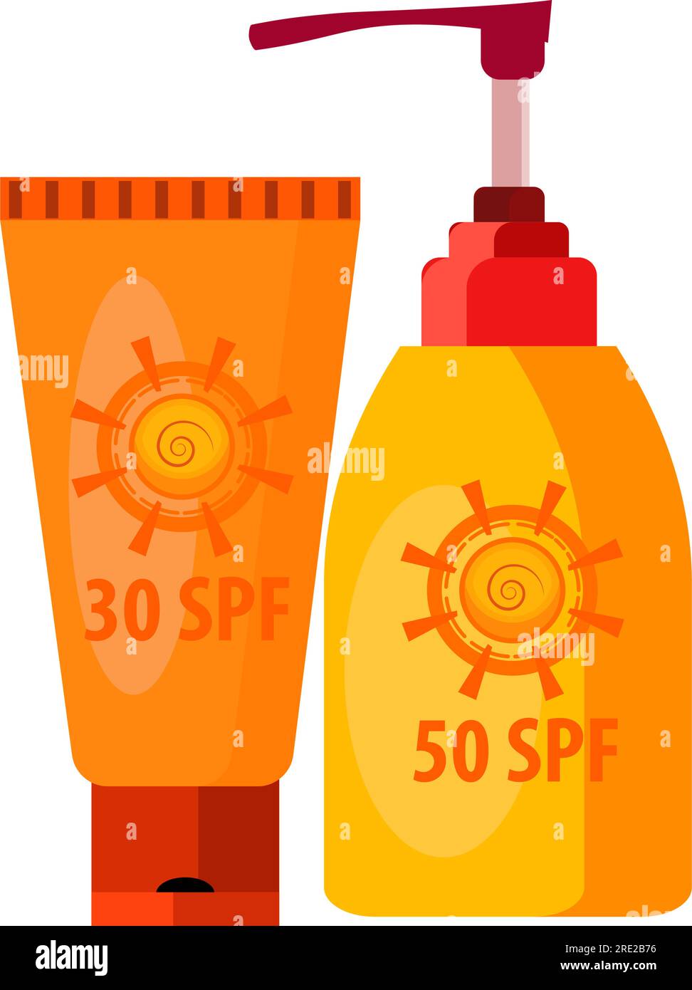 Sunblock face Stock Vector Images - Alamy