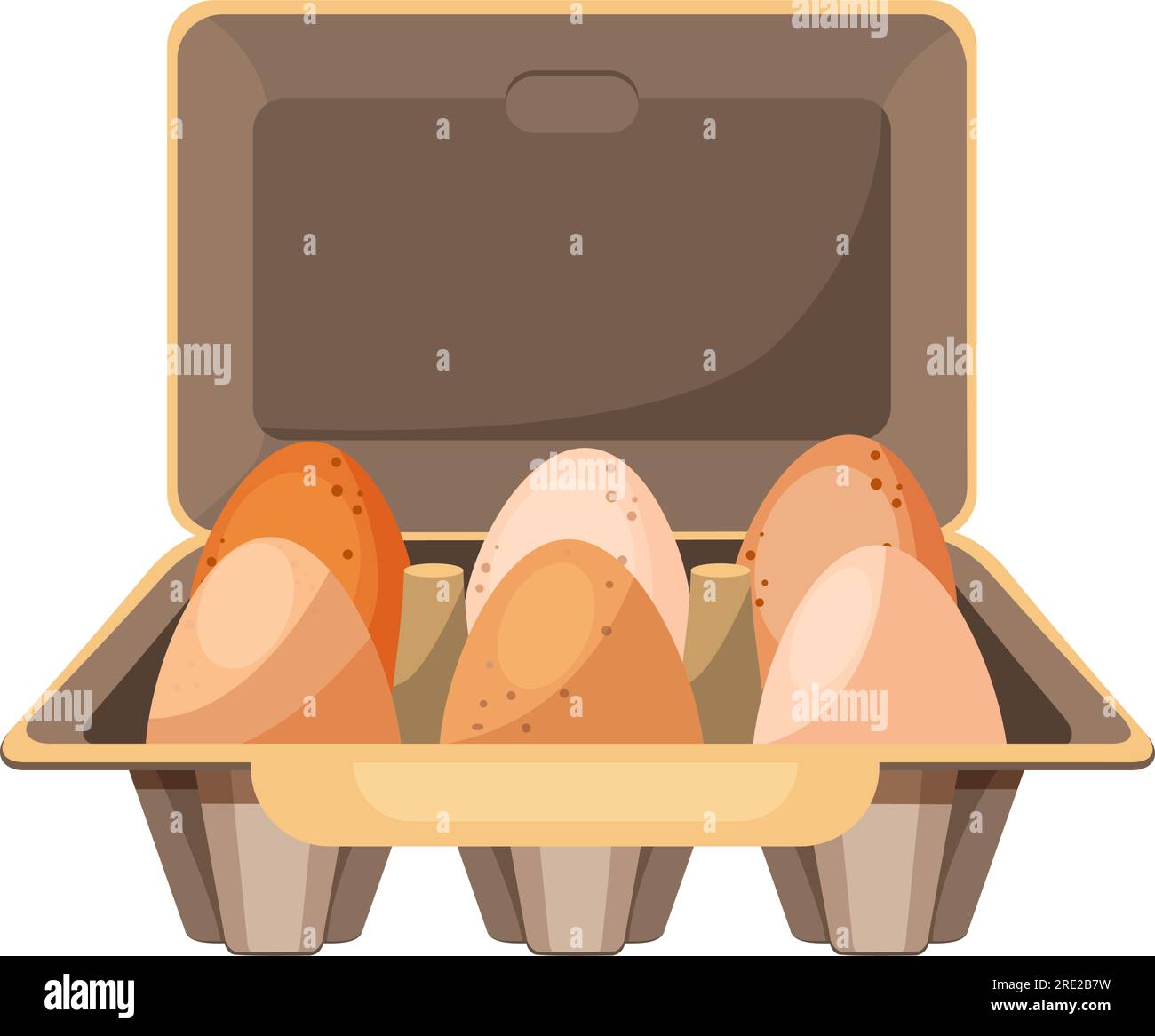 Carton egg box illustration Stock Vector Image & Art - Alamy