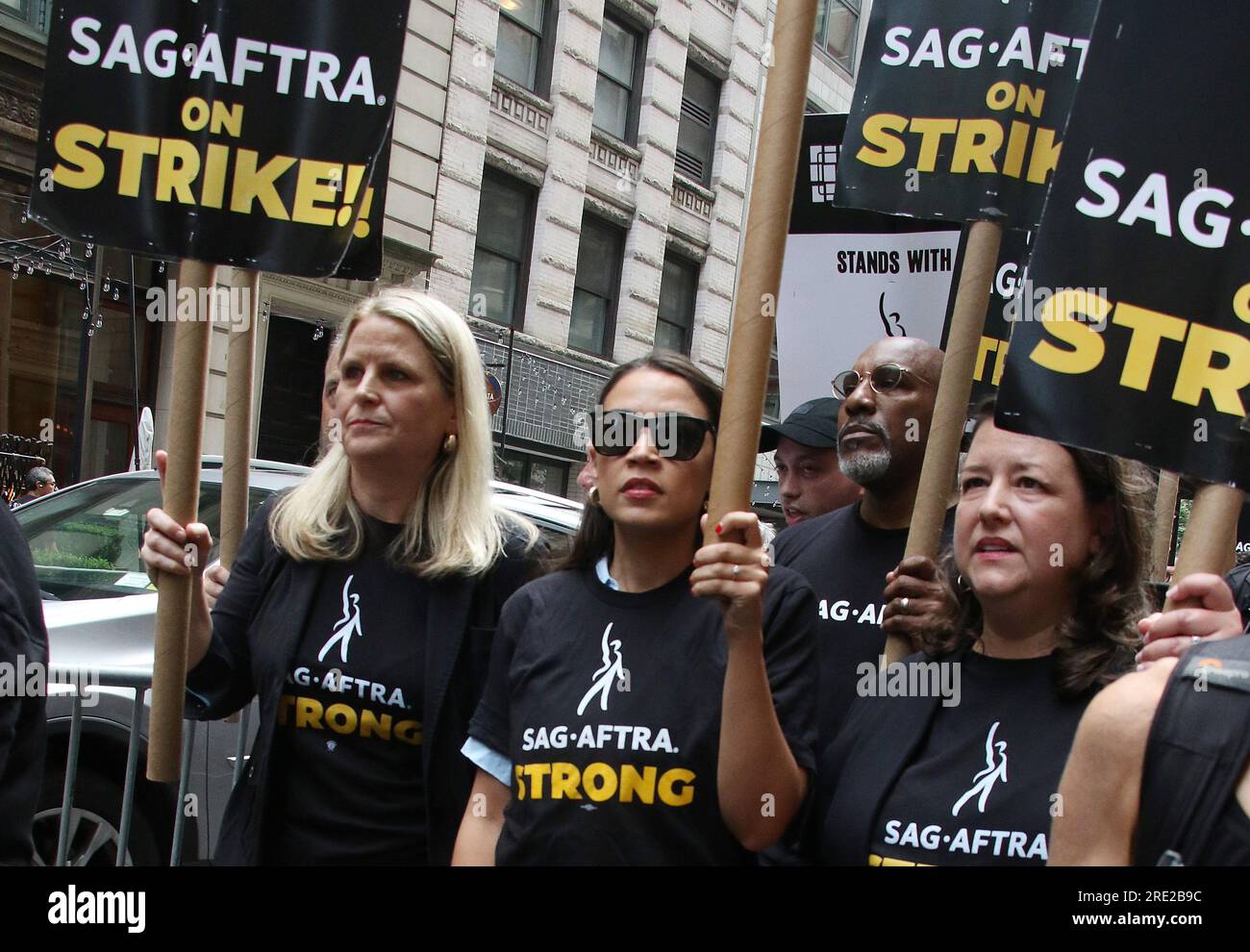 New York, NY, USA. 24th July, 2023. Alexandria Ocasio-Cortez seen at ...