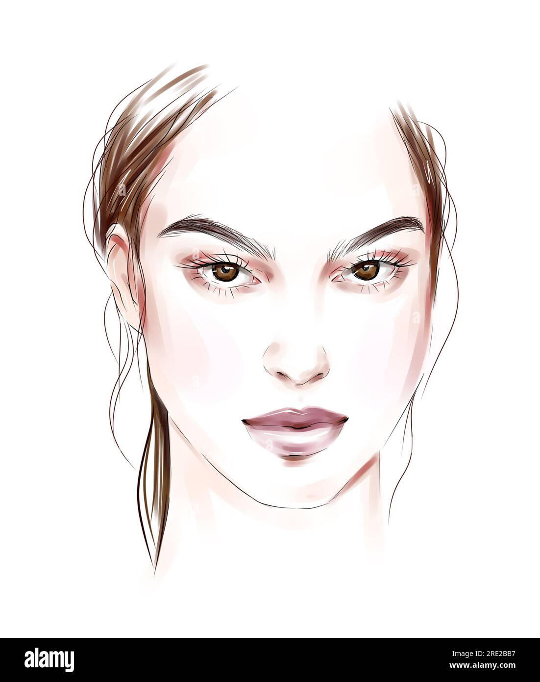 Makeup chart Style Guide. Various face look types template. Infographic ... Makeup chart Style Guide. Various face look types template. Infographic ...