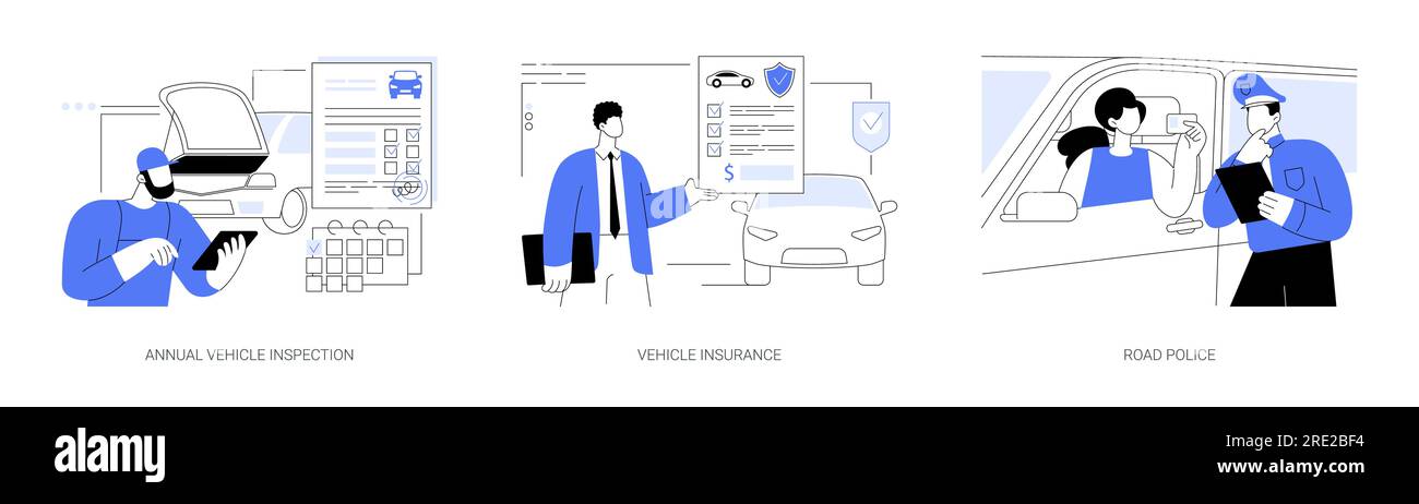 Personal transport maintenance abstract concept vector illustrations ...