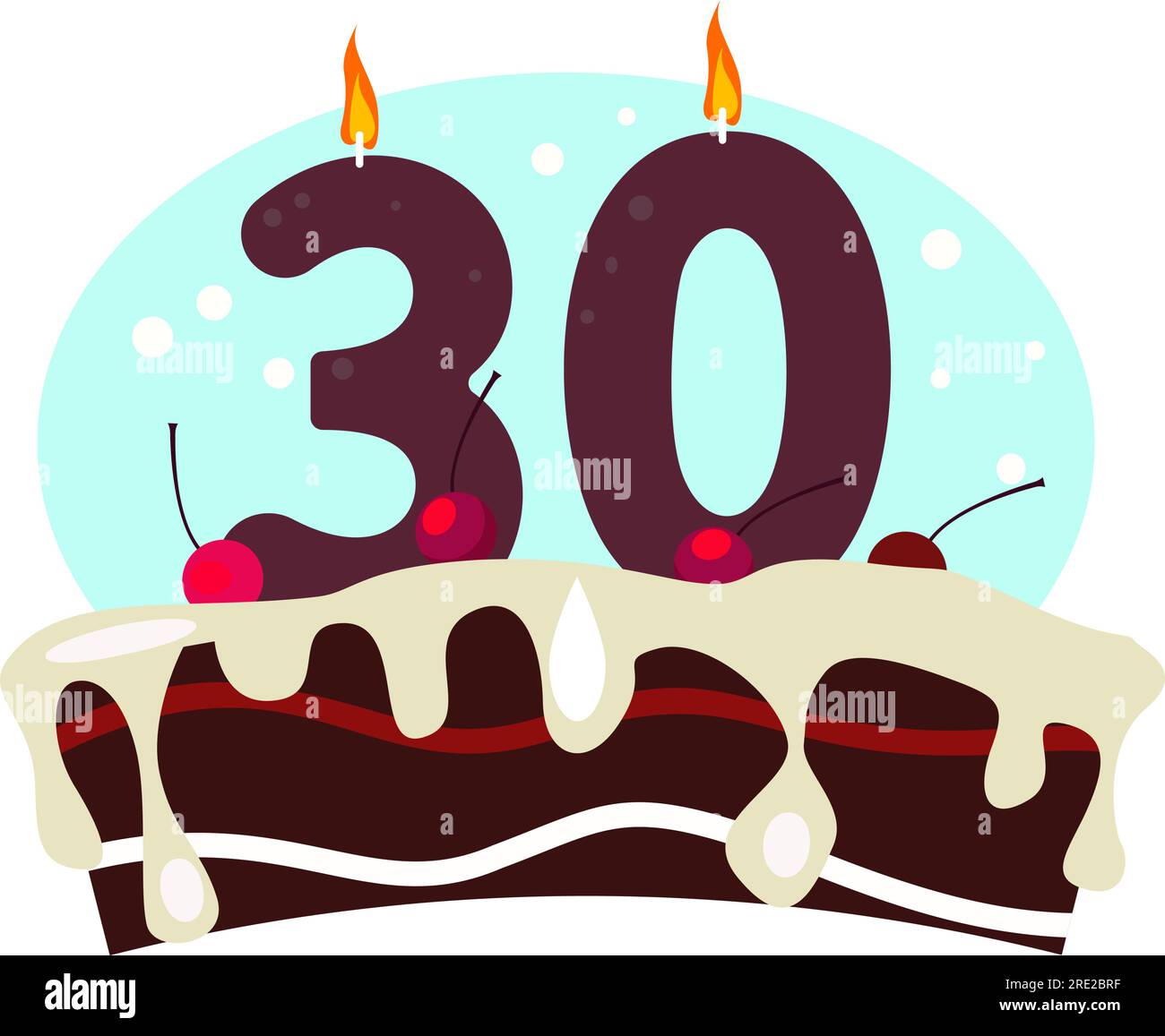 Thirties anniversary illustration Stock Vector Image & Art - Alamy