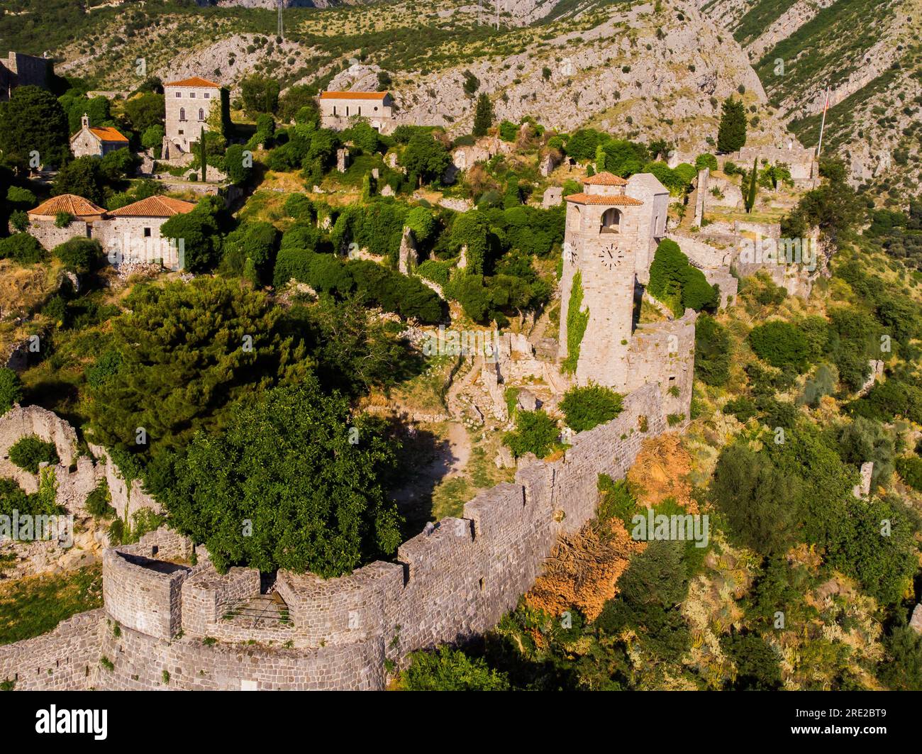 Stari Bar - ruined medieval city on Adriatic coast, Unesco World ...