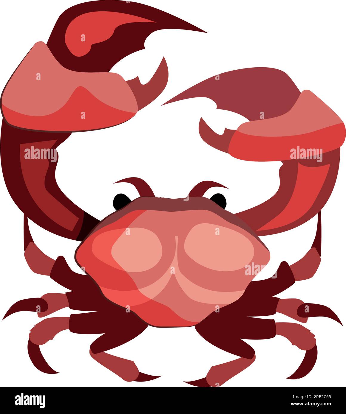 Red crab illustration hi-res stock photography and images - Alamy