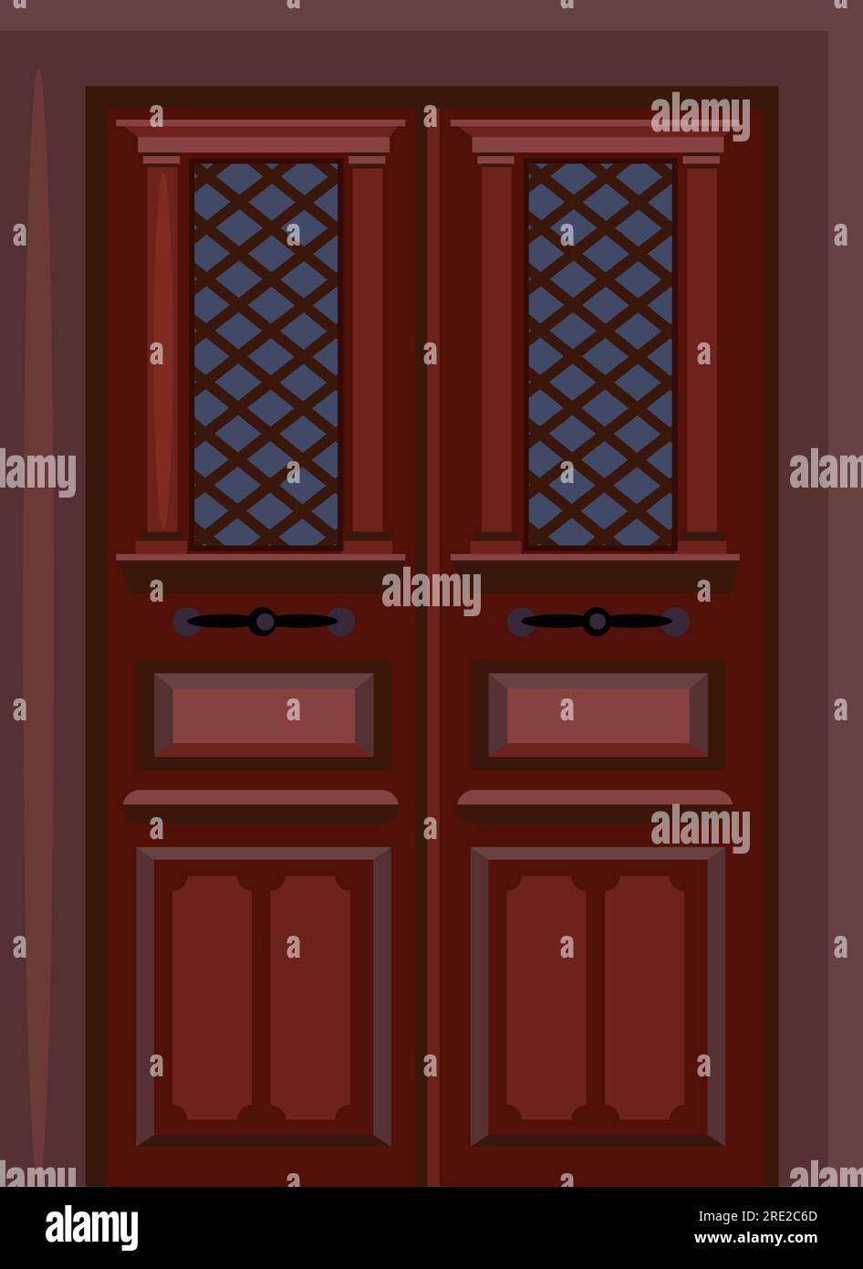 Residential house glass door Cut Out Stock Images & Pictures - Alamy