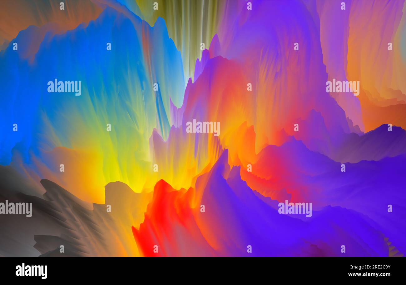 Magical world. Colorful abstract fantasy background, surreal dreamy ...