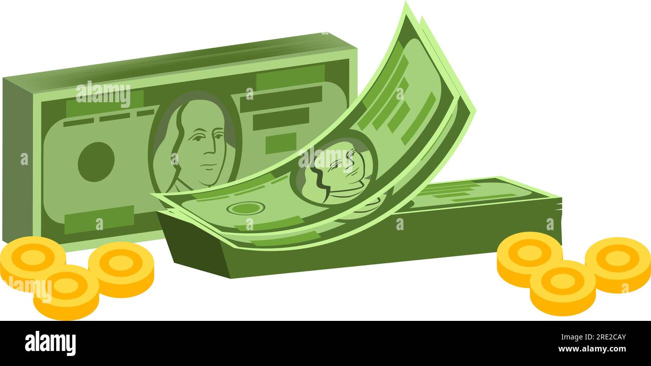 Counting money vector Stock Vector Image & Art - Alamy