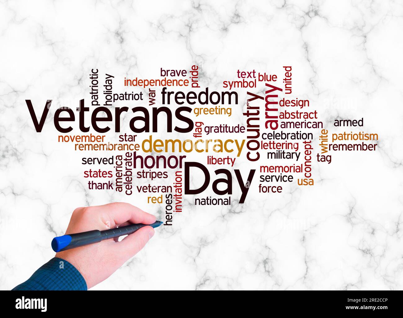Word Cloud with VETERANS DAY concept create with text only Stock Photo ...