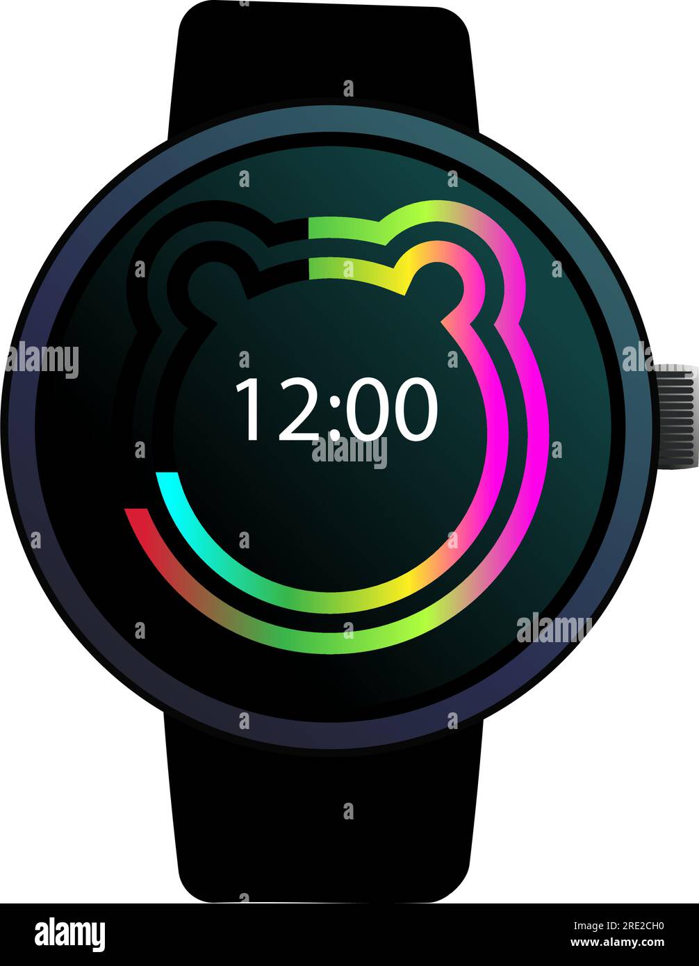 Digital wristwatch illustration Stock Vector Image & Art - Alamy