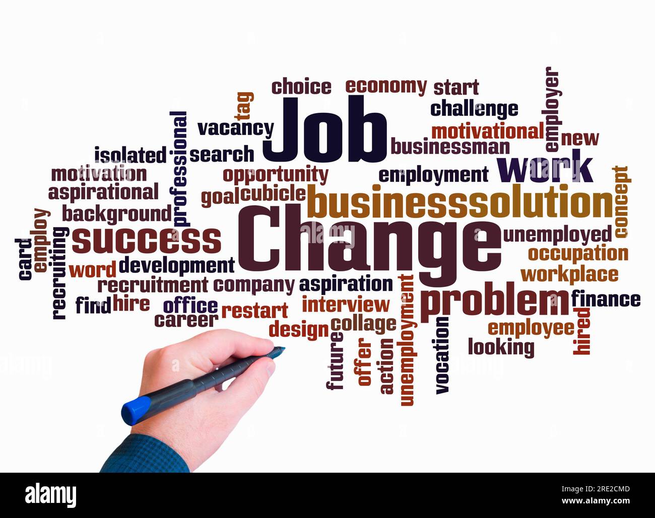 Word Cloud with JOB CHANGE concept create with text only Stock Photo ...