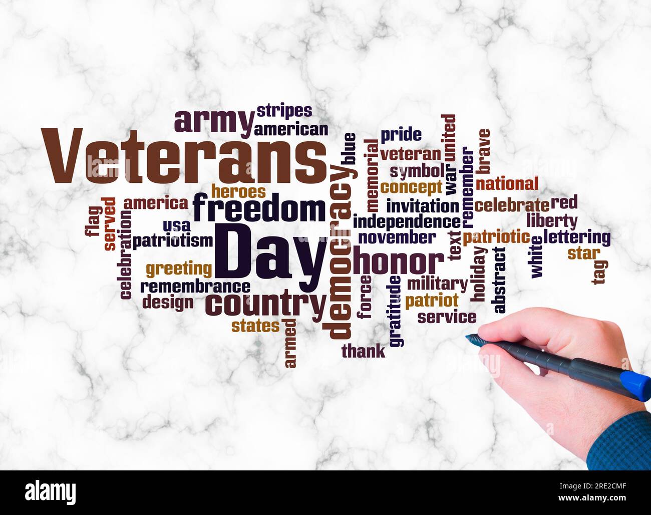 Word Cloud with VETERANS DAY concept create with text only Stock Photo ...
