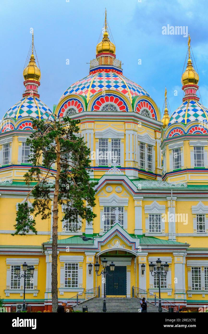 Kazakhstan, Almaty. Ascension Cathedral, Russian Orthodox, in Panfilov ...