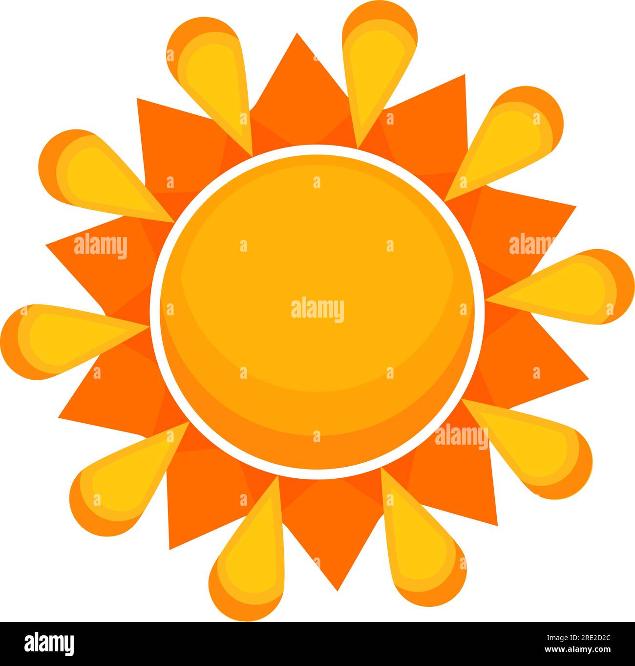 Sun drawing realistic Stock Vector Images - Alamy