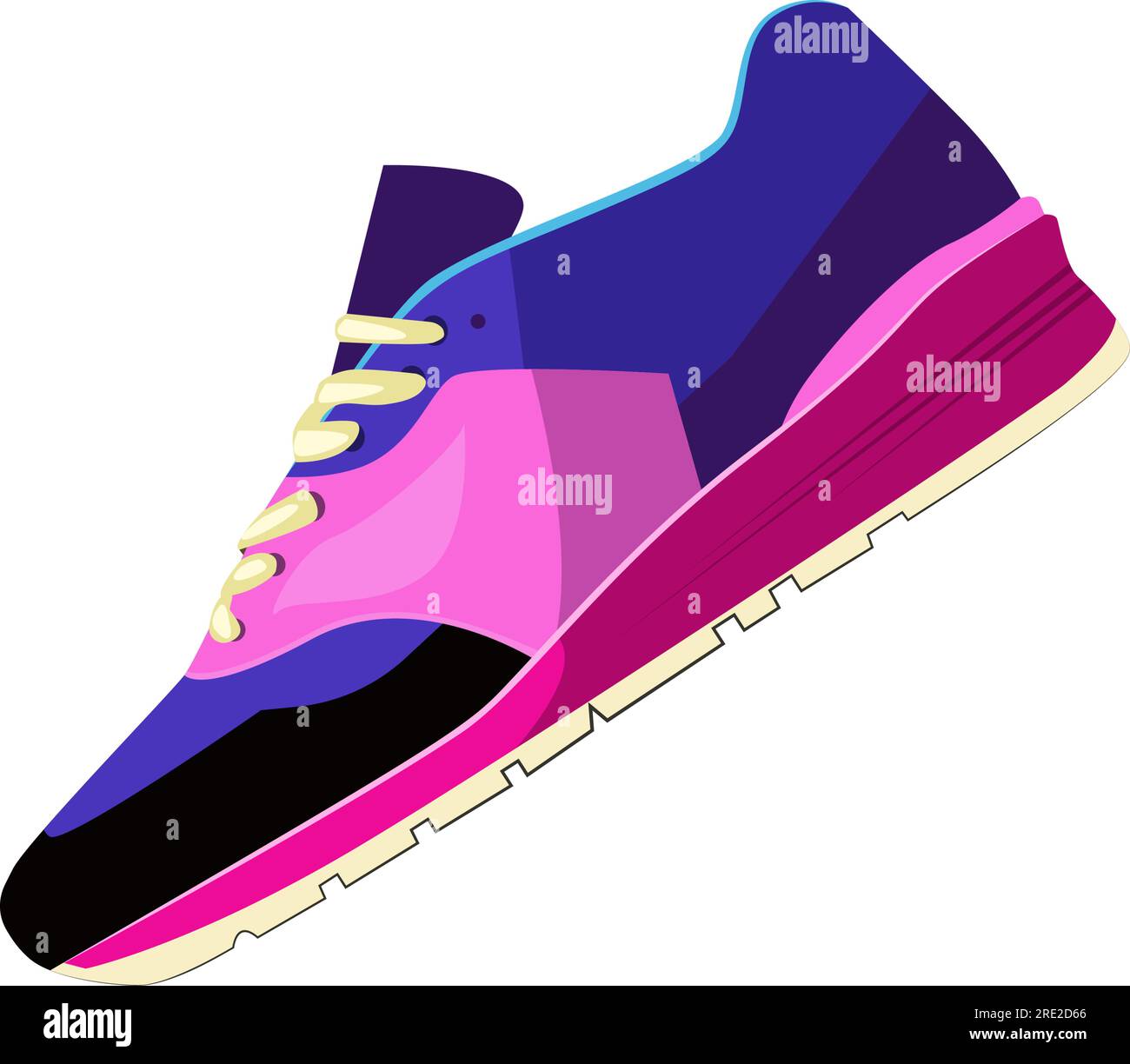 Bright multi-colored sneaker Stock Vector Image & Art - Alamy