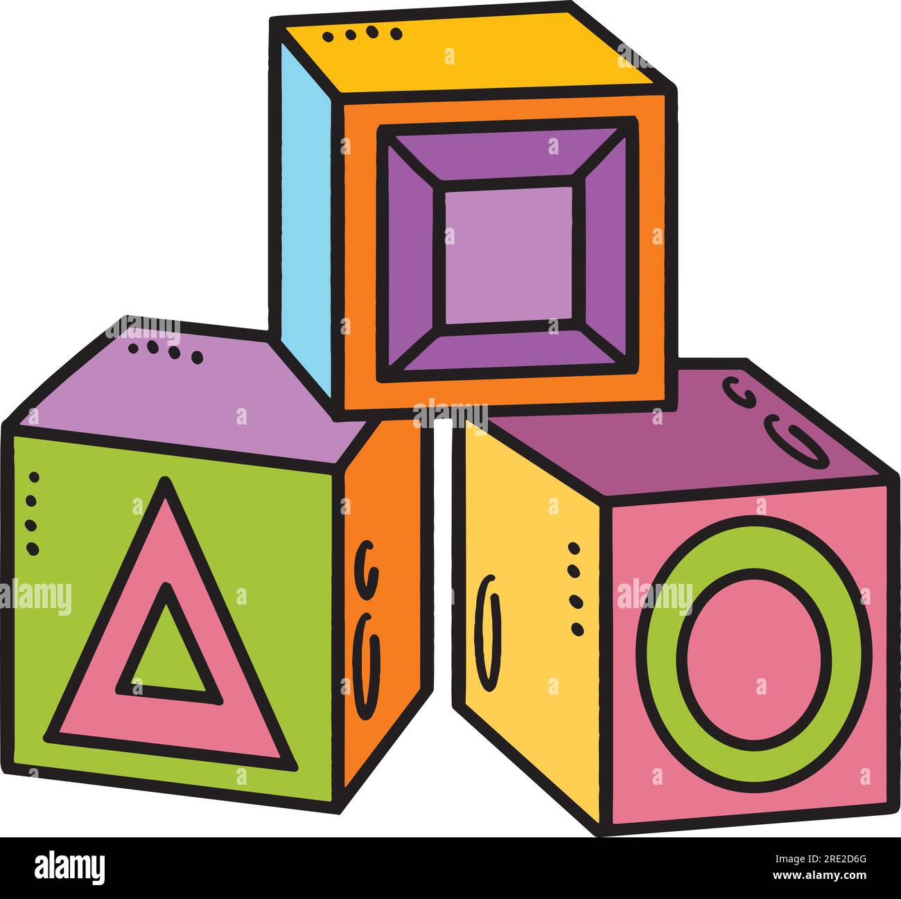 Cubed design Stock Vector Images - Alamy